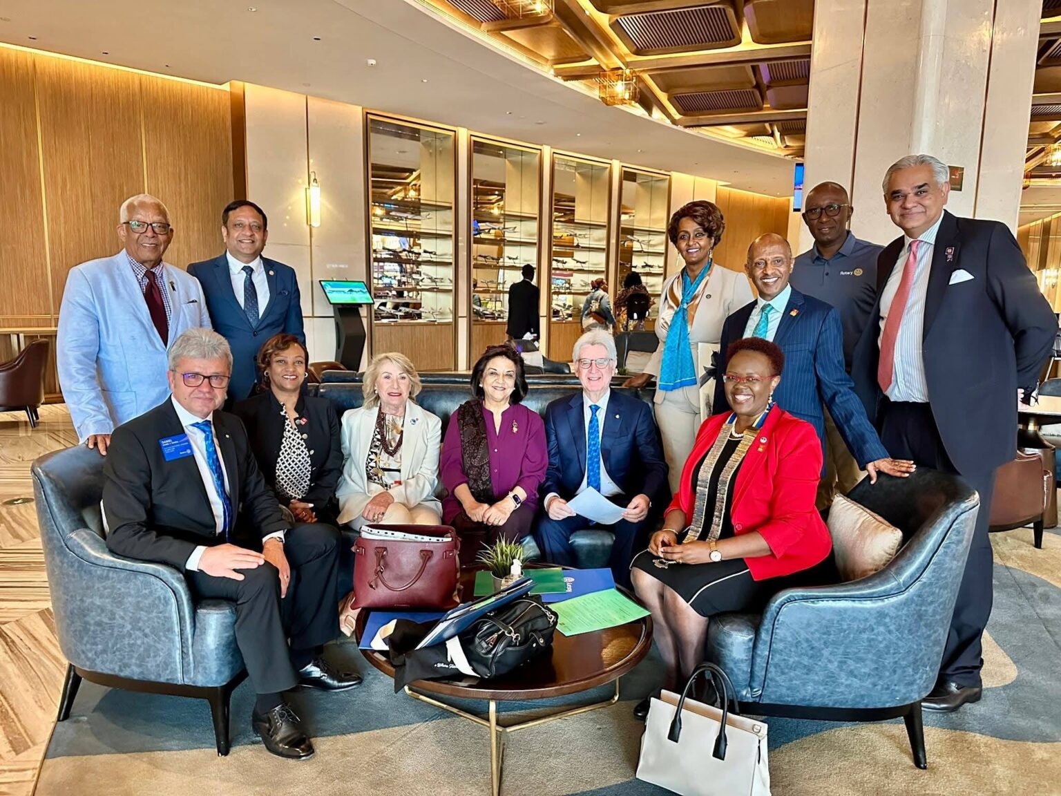 Rotary International President touches down in, Addis Ababa Ethiopia ...